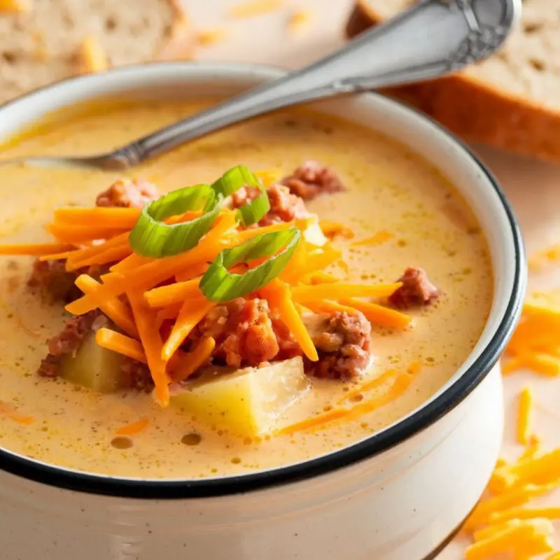 Delicious Potato and Cheese Soup Recipe in 45 Minutes