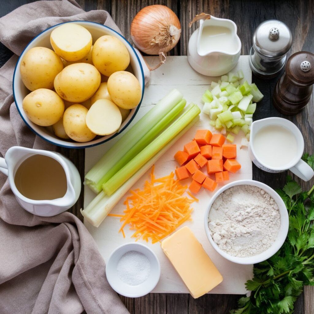 Delicious Potato and Cheese Soup Recipe in 45 Minutes