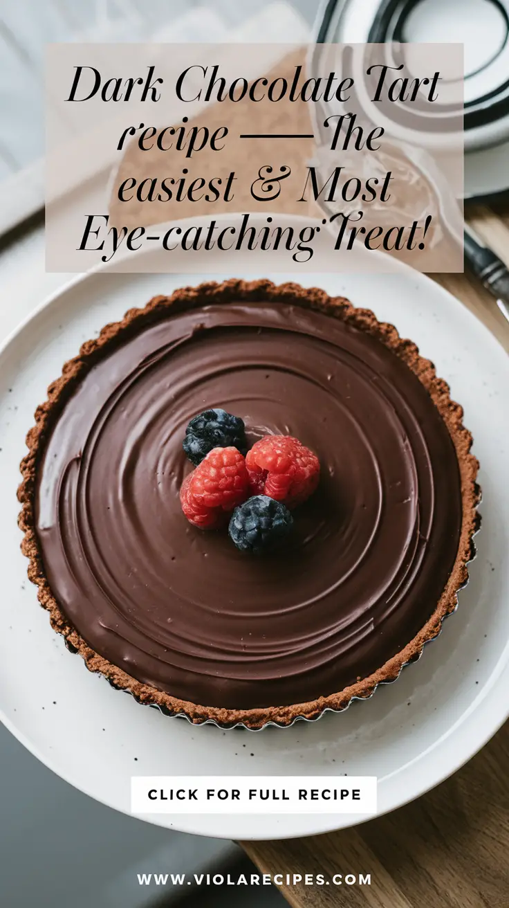 Chocolate Tart Recipe - Rich, Smooth, and Irresistible