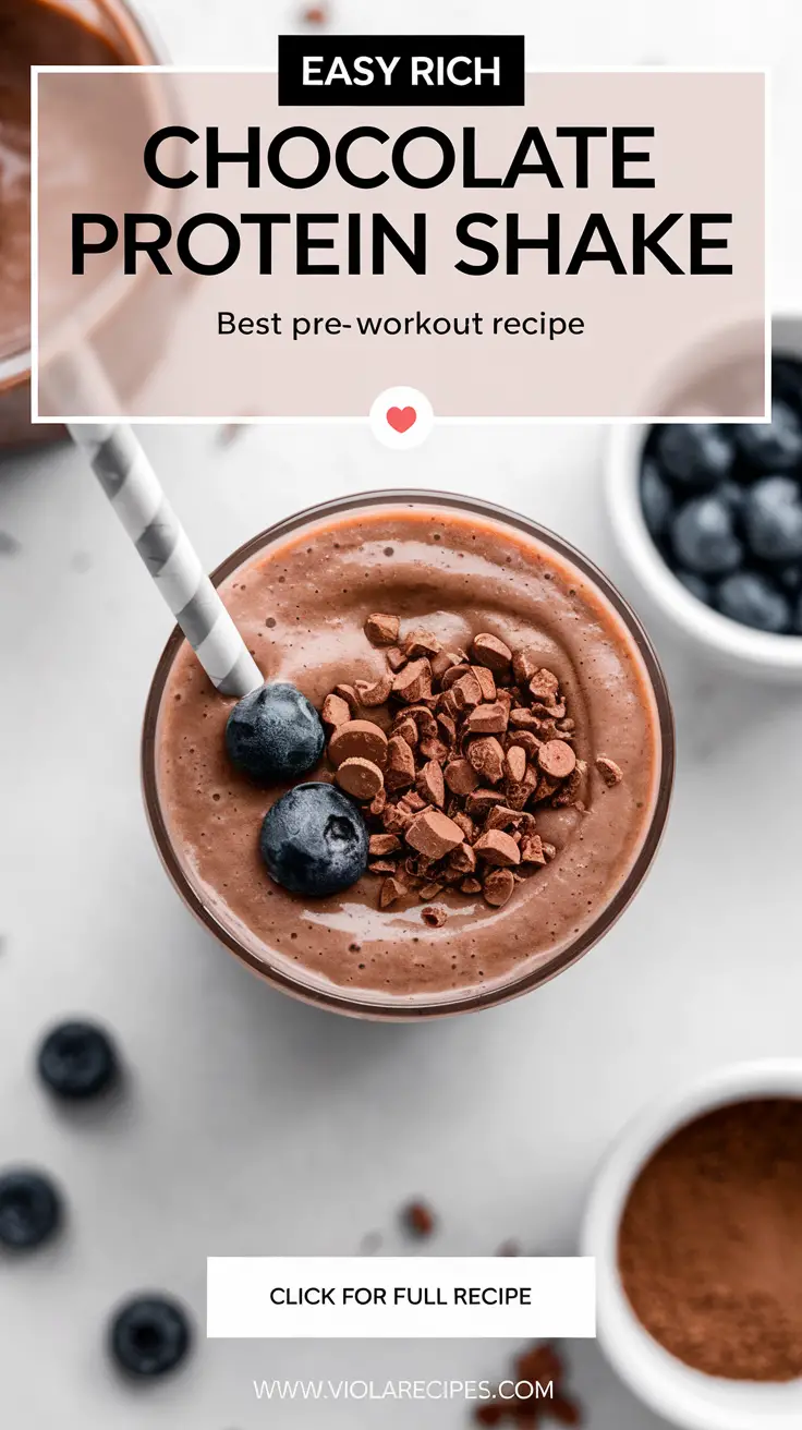 Chocolate Protein Shake Recipe - Rich, Creamy & Nutritious