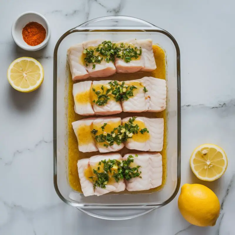 Baked Cod with Garlic and Lemon Recipe - Ready in 30 Minutes