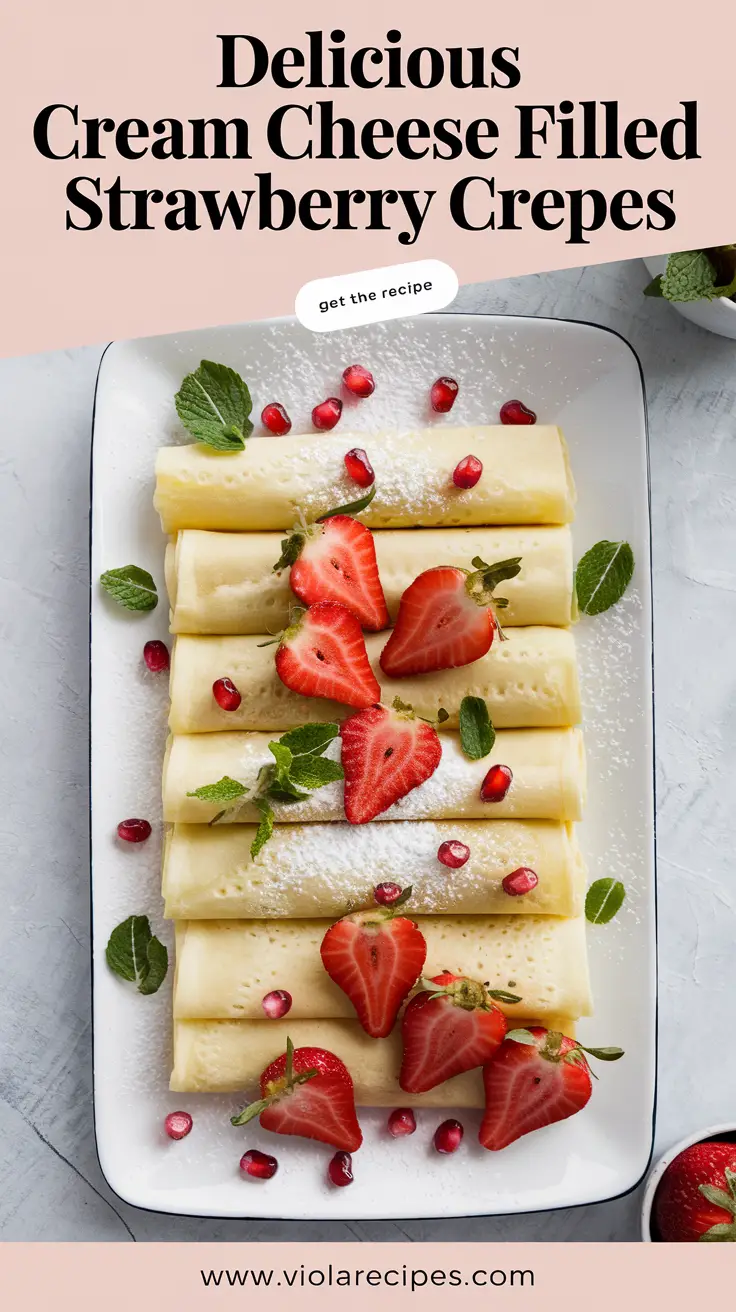 Strawberry Cream Cheese Crepes – The Perfect Breakfast Treat