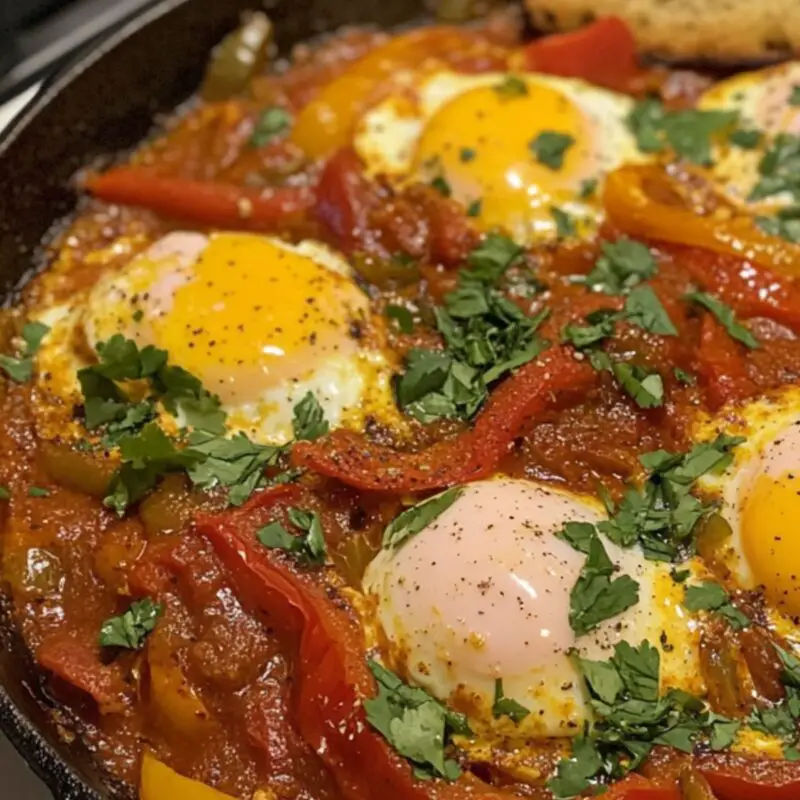 ShakShuka Moroccan Recipe - Delicious breakfast in 35 min