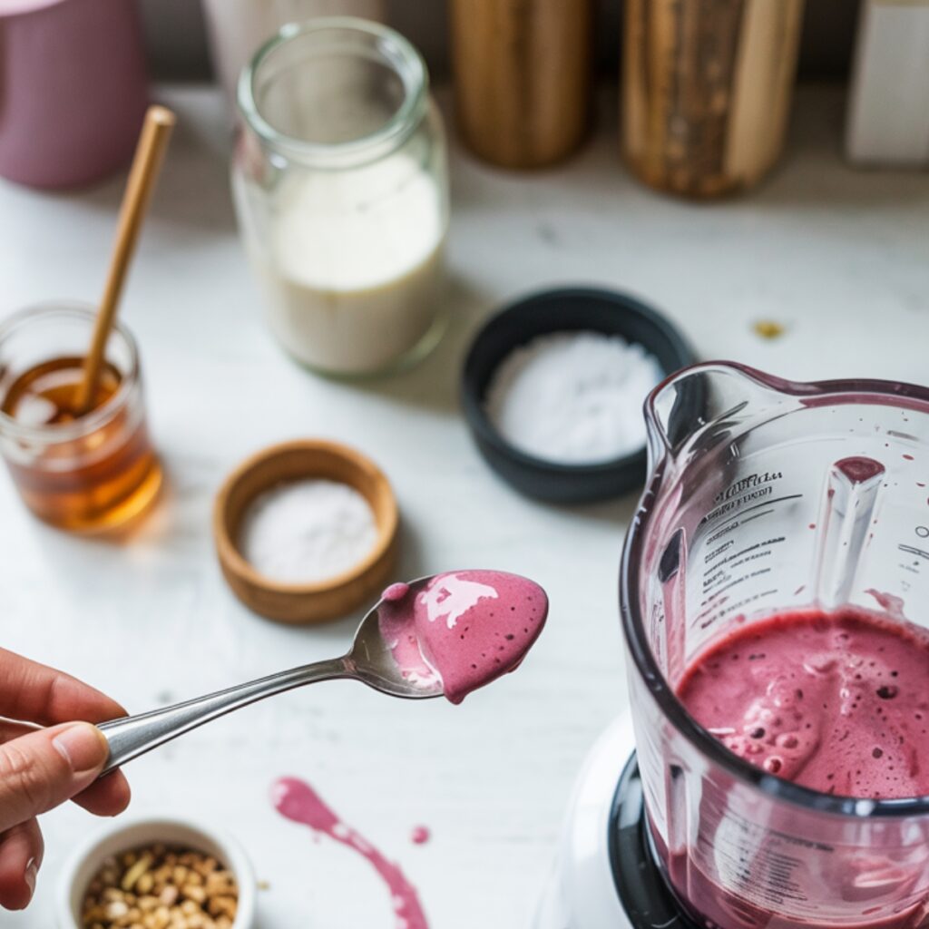 Easy Strawberry Banana Peanut Butter Smoothie in 5 Mins!