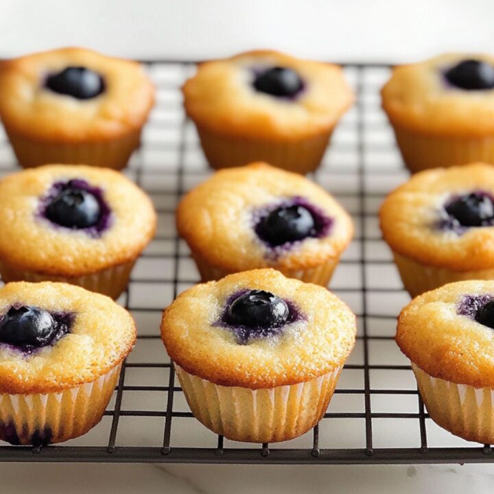 15 Minute Quick & Easy Mini Blueberry Muffins For Breakfast