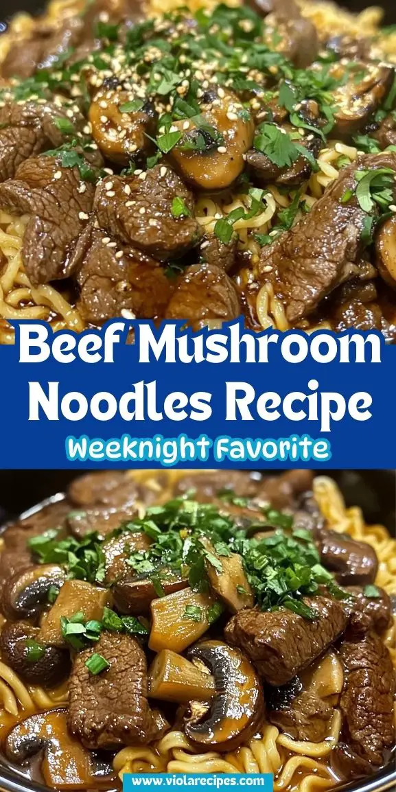 Savory & Easy Beef Mushroom Noodles – Ready in 30 Mins