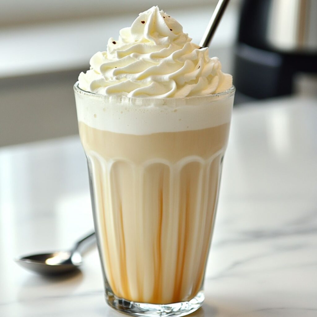 Homemade Starbucks Vanilla Frappuccino in 3 Easy Steps