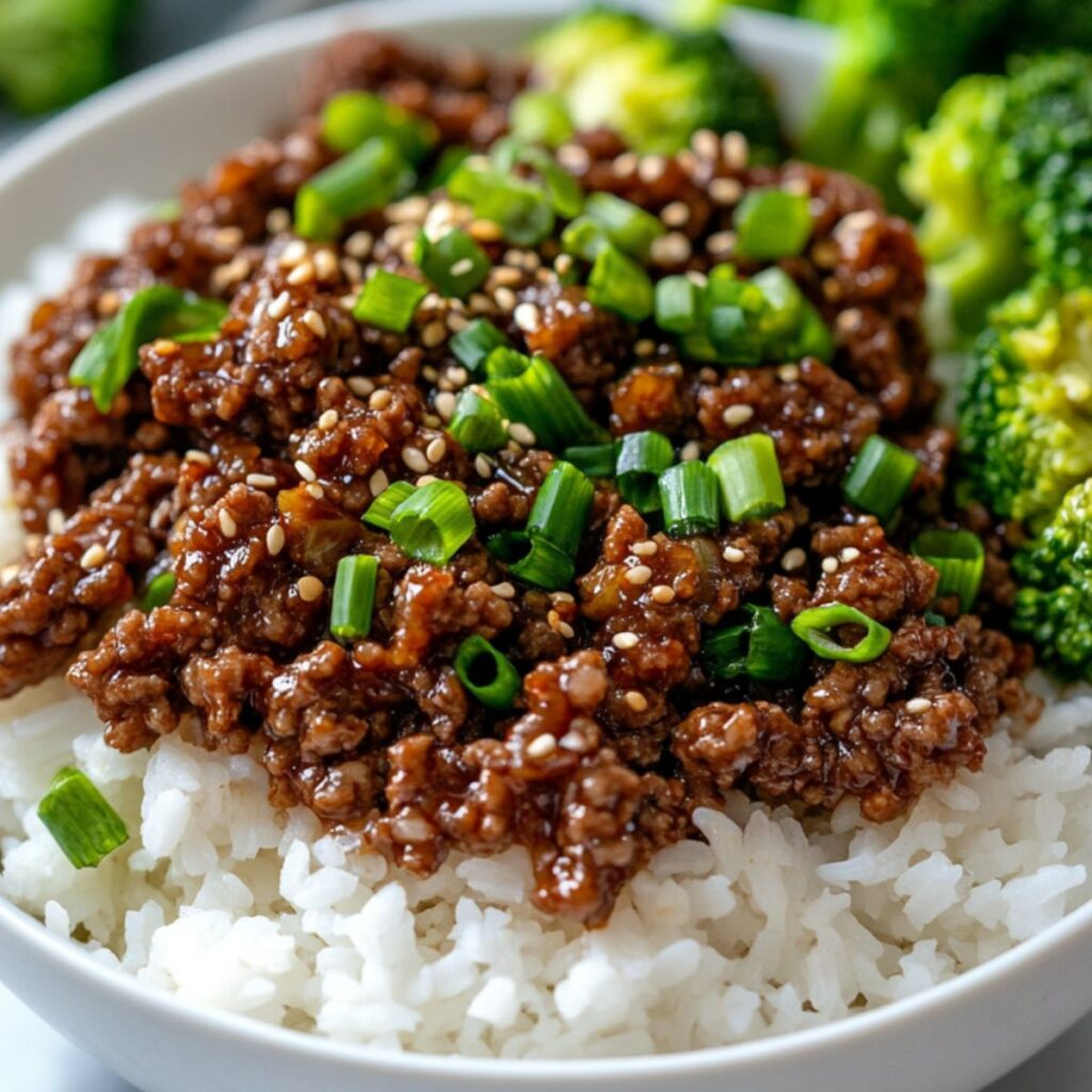Easy Korean Ground Beef and Rice Bowl – Ready in 20 Minutes!