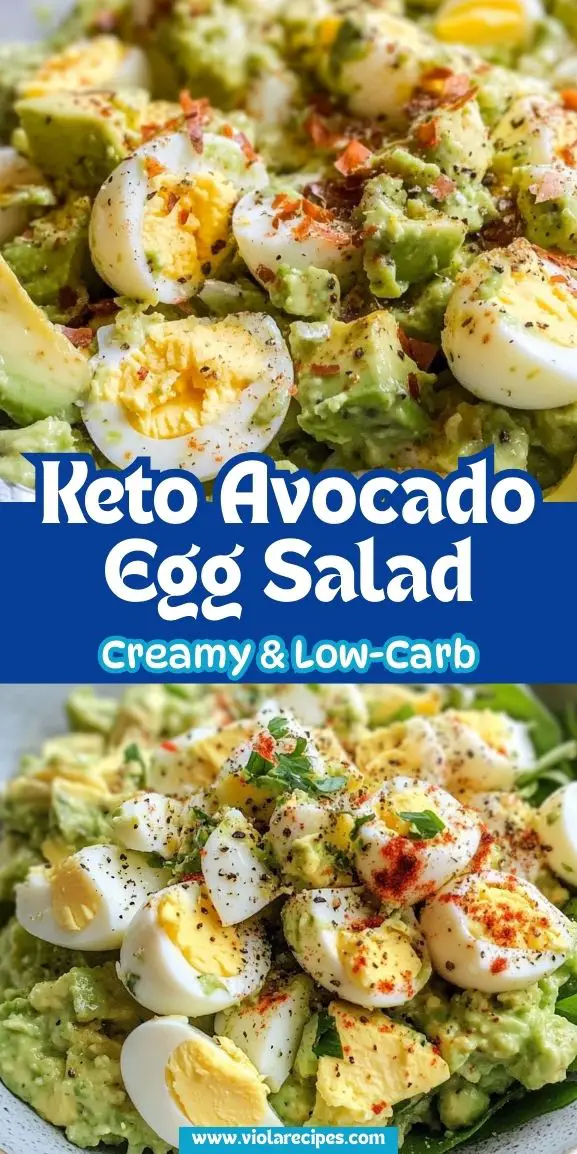 10-Minute Keto Avocado Egg Salad – Creamy, Bold, Delicious