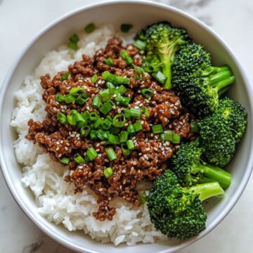 Easy Korean Ground Beef and Rice Bowl – Ready in 20 Minutes!