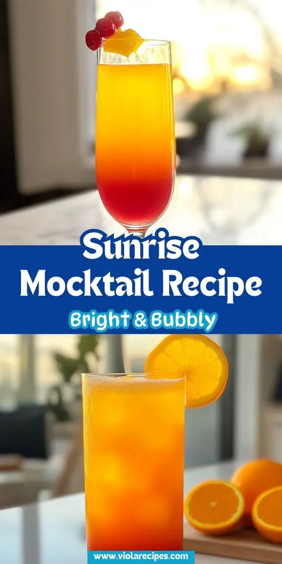 Sunrise Mocktail Recipe – Easy, & Refreshing in 5 Minutes