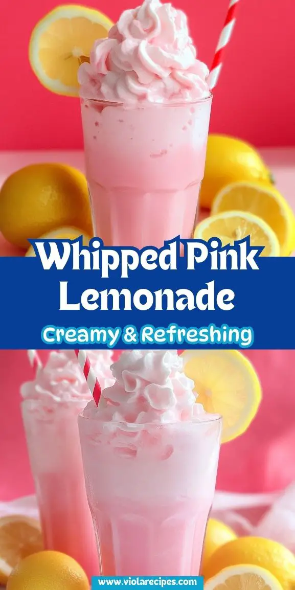 Whipped Pink Lemonade – Easy , Creamy & Refreshing Drink