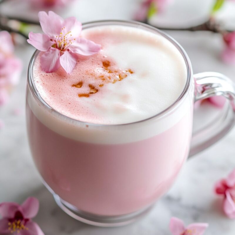 Easy Sakura Latte Recipe – Done in 5 Minutes