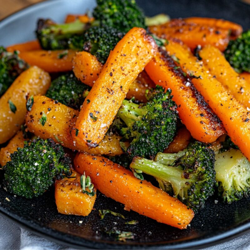 Roasted Broccoli and Carrots – Perfectly Crispy in 25 Min