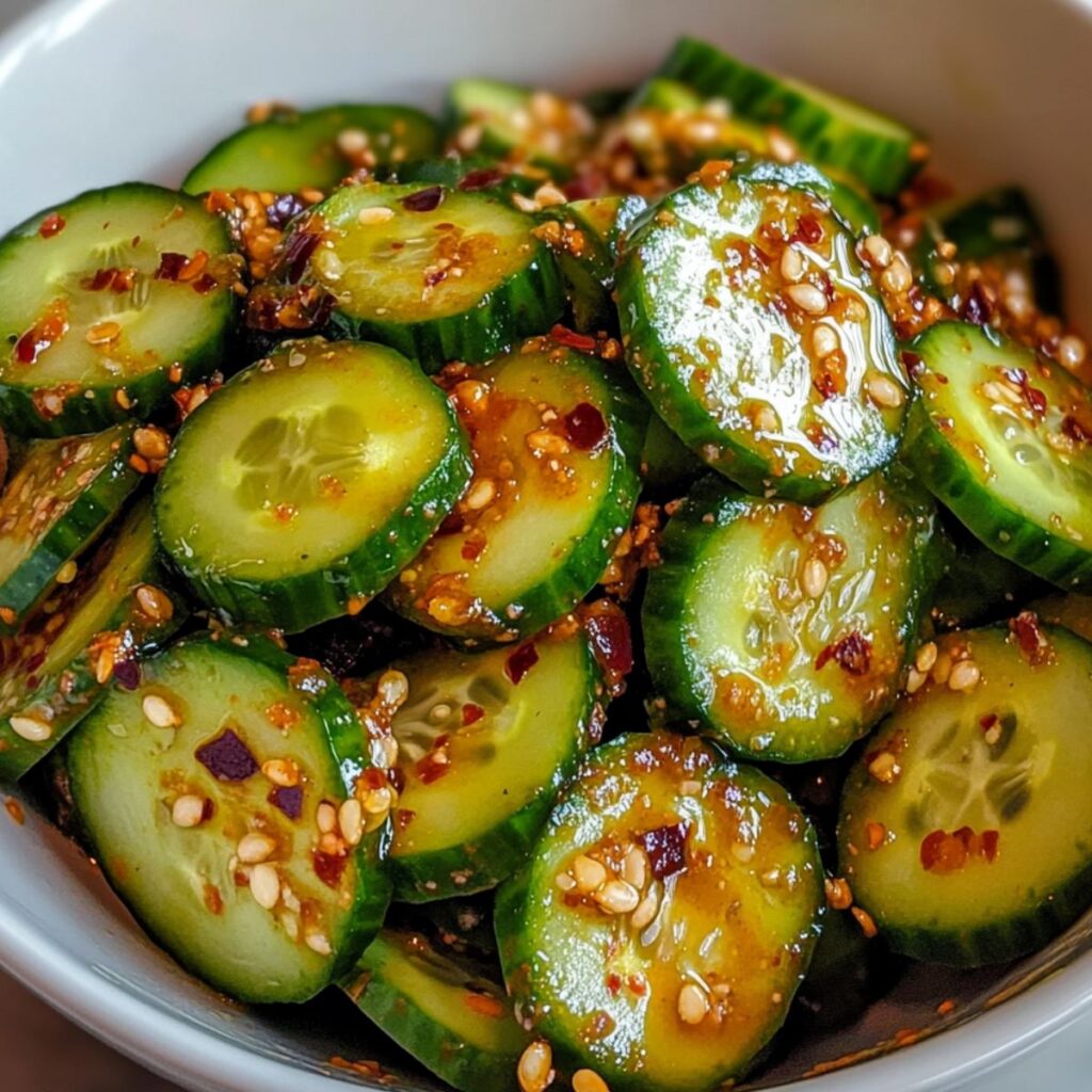 Spicy Cucumber Salad - Quick & Refreshing, Ready in 15 Min