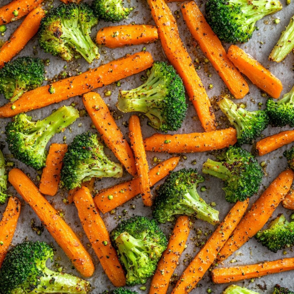 Roasted Broccoli and Carrots – Perfectly Crispy in 25 Min