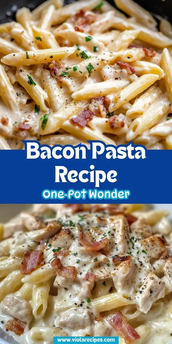 Easy Creamy Bacon Pasta – Rich & Delicious in 20 Minutes