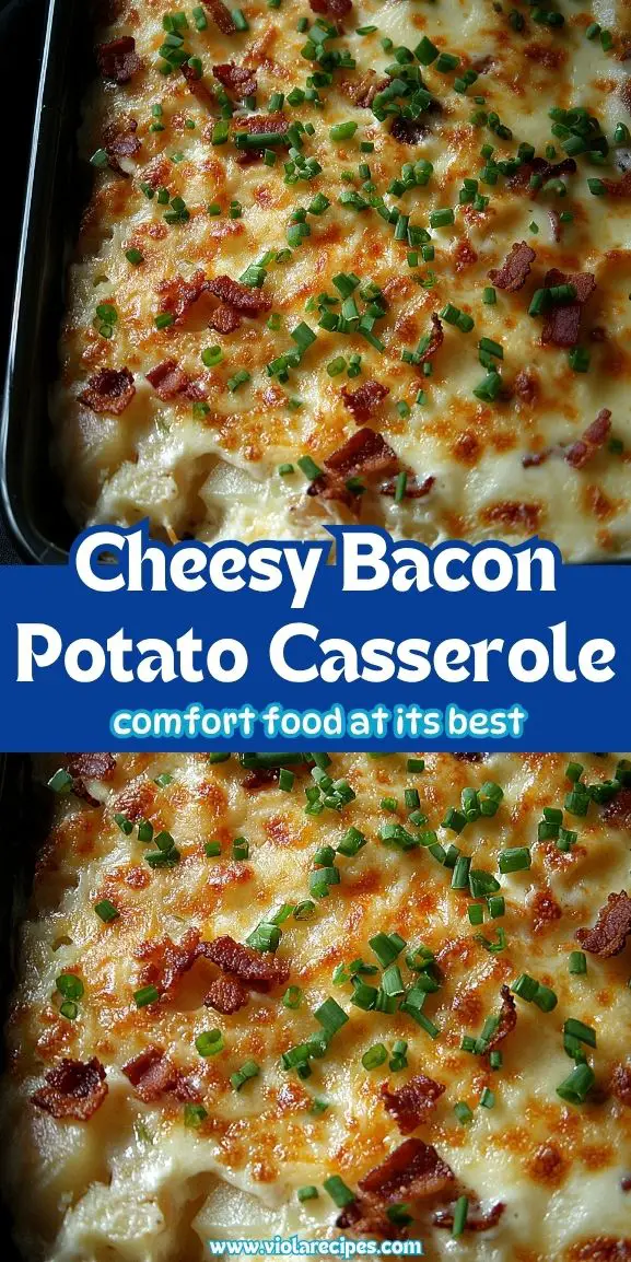 Cheesy Bacon Potato Casserole - Easy & Flavorful