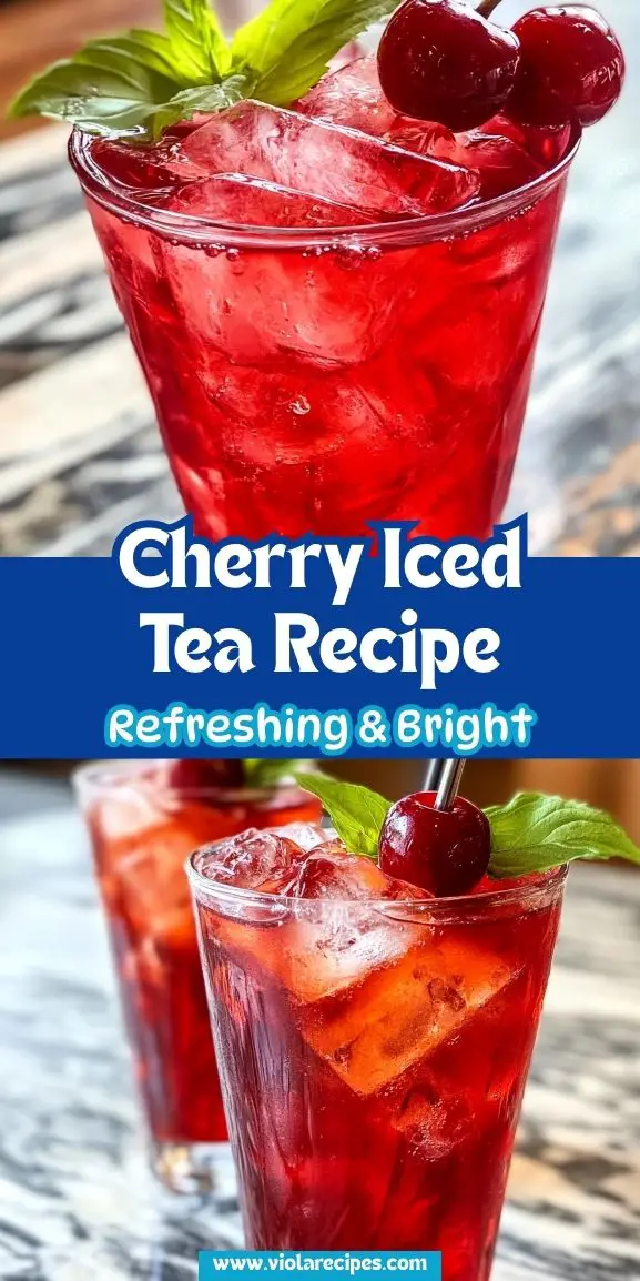 Cherry Iced Tea Recipe - Viola recipes