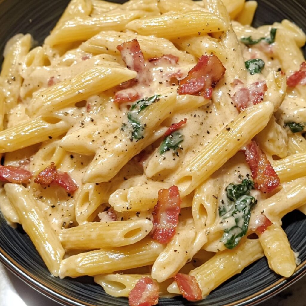Easy Creamy Bacon Pasta – Rich & Delicious in 20 Minutes