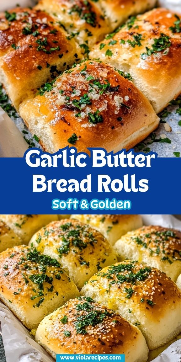 Quick Garlic Butter Bread Rolls – Soft & Flavorful