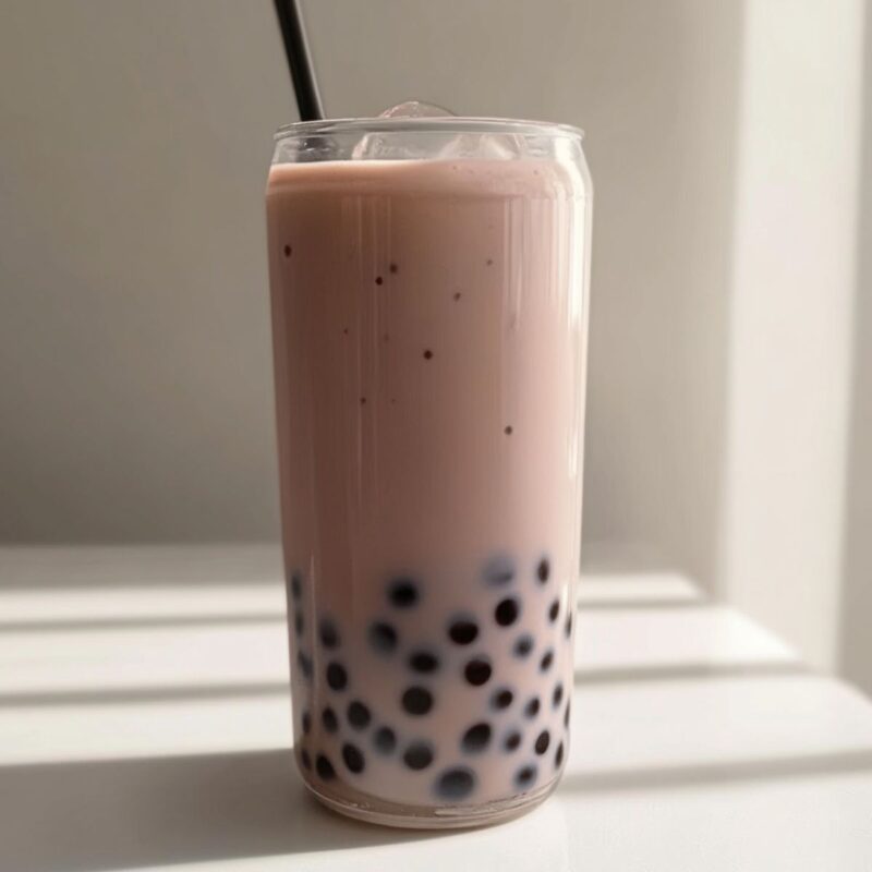 Taro Milk Tea Boba - Refreshing & Easy 4-Ingredient Drink