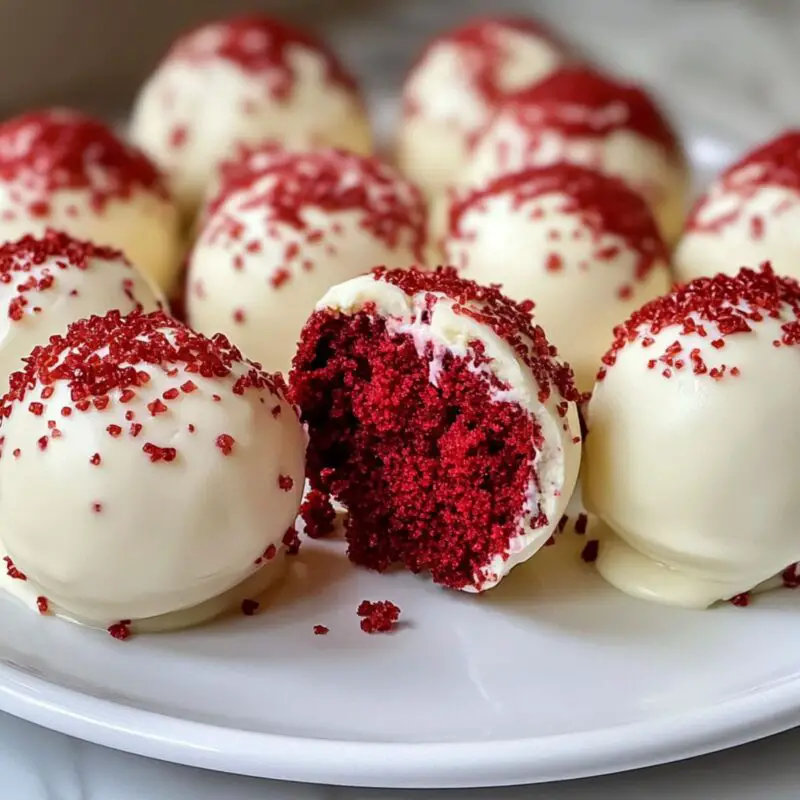 Red Velvet Cheesecake Bites - Easy Recipe Ready in 30 Min