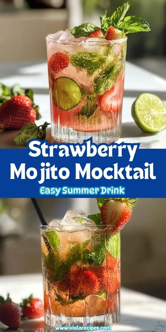 Fresh Strawberry Mojito Mocktail – Easy & Ready in 5 Min