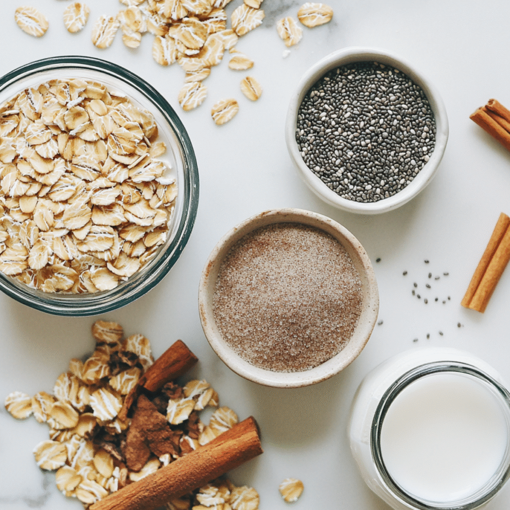 5 min Cinnamon Roll Overnight Oats Recipe – Easy & Delicious