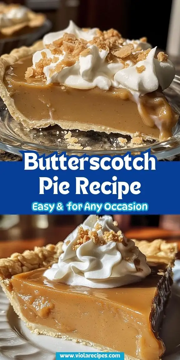 Easy butterscotch pie recipe with heavy cream