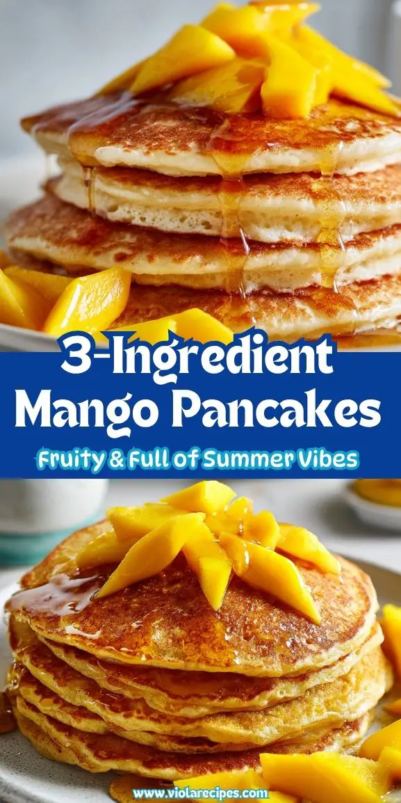 Mango Pancakes - Easy 3-Ingredient