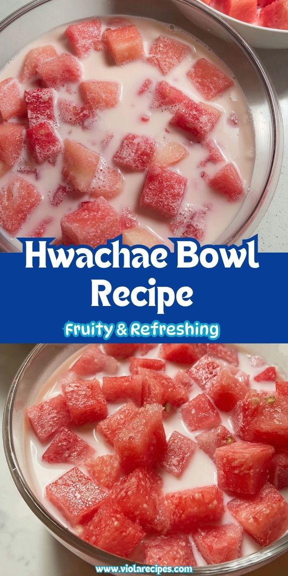 Hwachae Bowl – Easy Korean Fruit Punch with 4-Ingredient