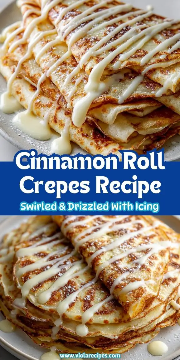 Perfect Cinnamon Roll Crepes Recipe ; Weekend Brunch Magic