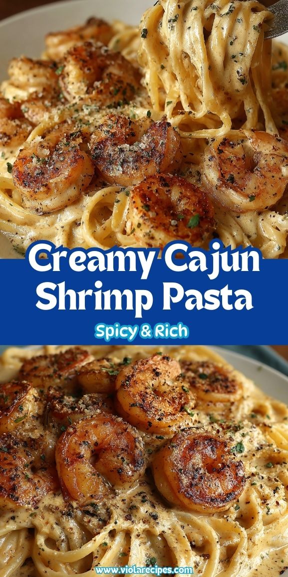 Easy & Creamy Cajun Shrimp Pasta - Ready in 15-Minute