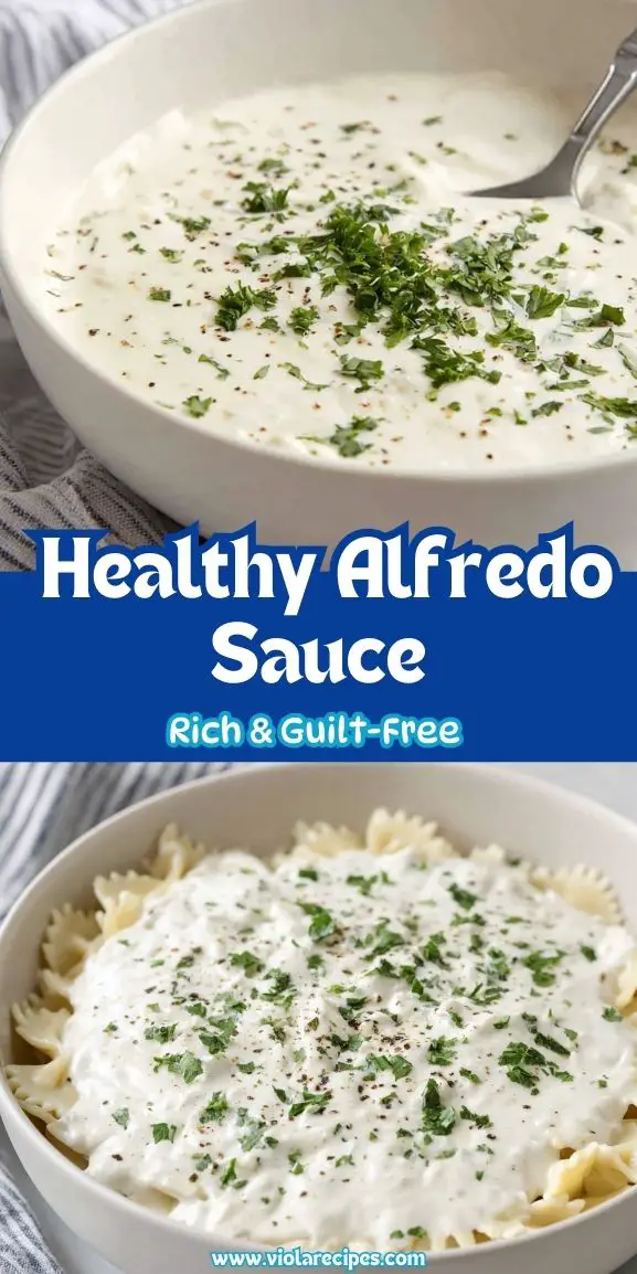 15-Minute Healthy Alfredo Sauce Recipe ; Creamy & Guilt-Free