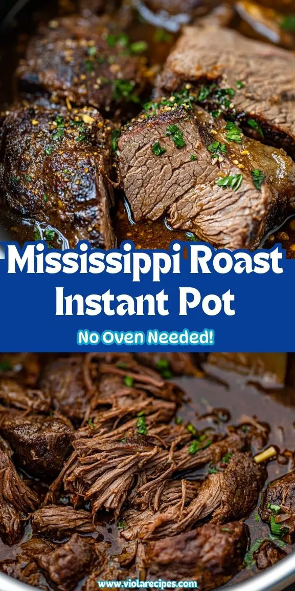Mississippi Roast Instant Pot – Easy Fork-Tender in 90min