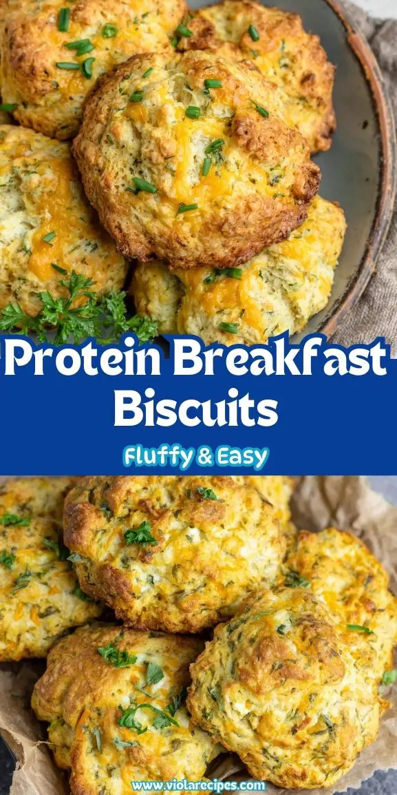 10-Min Protein Breakfast Biscuits ; Perfect & High-Protein