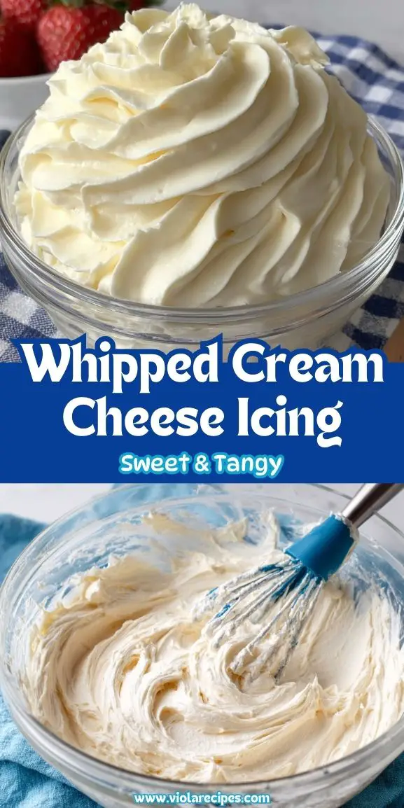 5-Minute Fluffy Whipped Cream Cheese Icing - Light & Perfect