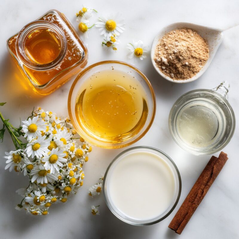 5-Min Honey Chamomile Tea Latte ; Easy Calming Comfort Drink