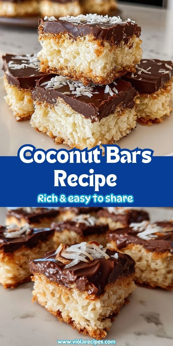 Easy Coconut Bars That'll Melt in Your Mouth (30 minutes! )