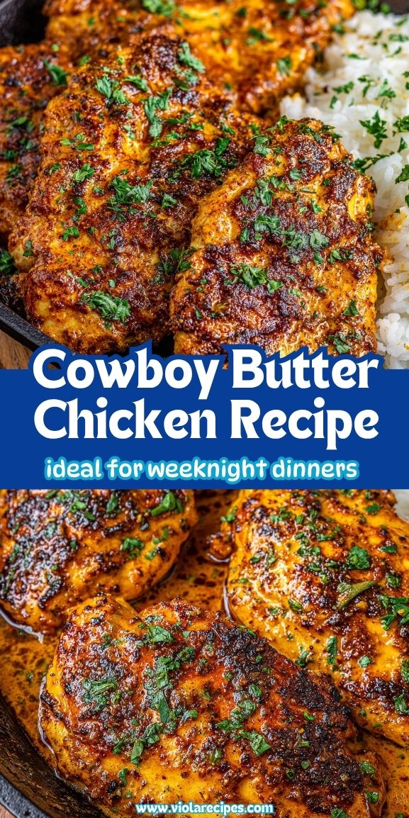 5-Min Cowboy Butter Chicken Recipe ; Perfect & Flavorful