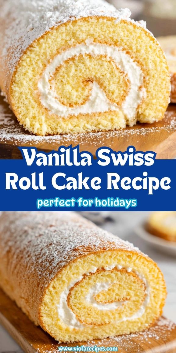 Perfect Vanilla Swiss Roll Cake Recipe